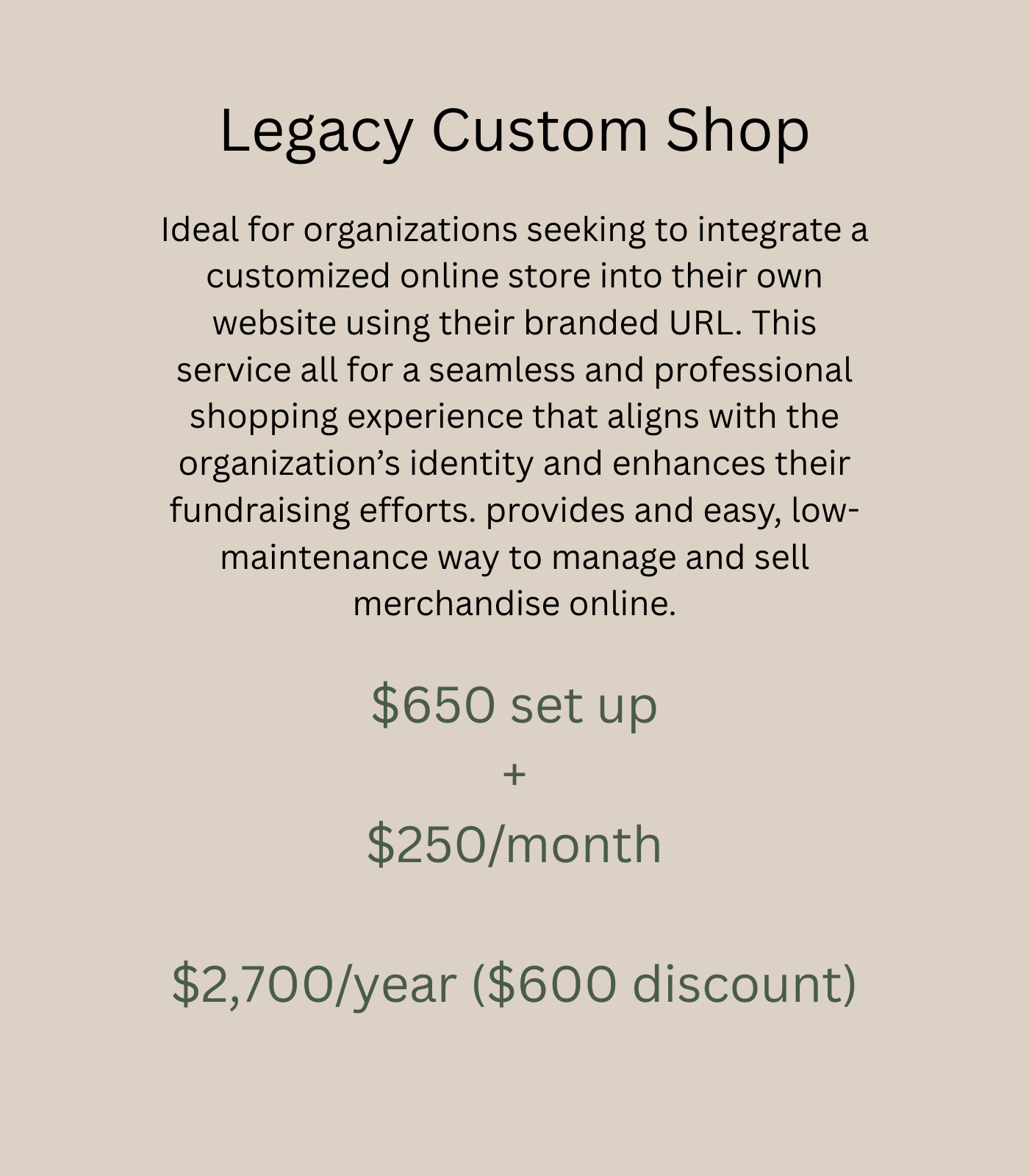 Legacy Custom Shop - Legacy Lane Creations